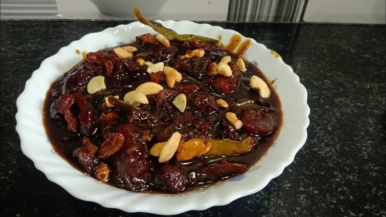 Enthappazham Pulinkari/പുളിങ്കറി /Dates and Tamarind Curry For Biriyani ...
