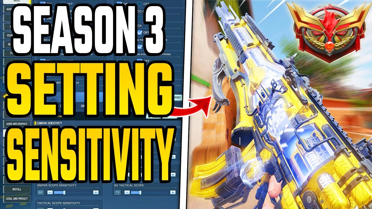 New Season 3 Setting and Sensitivity For COD Mobile | Best Sensitivity ...