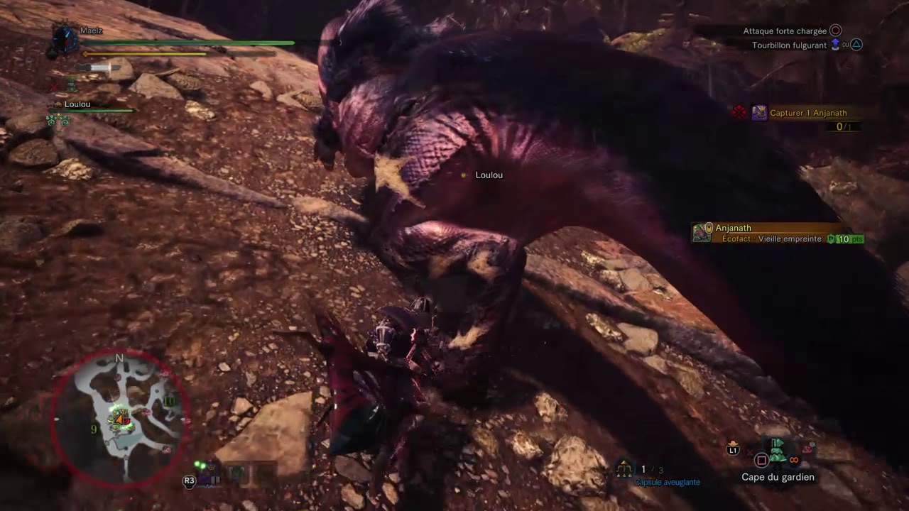 Monster Hunter: World - Anjanath Alpha solo - Marteau - 7:53 - YouTube