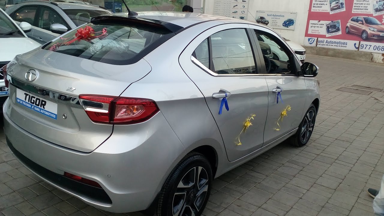Tata Tigor XZO Petrol Platinum Silver | Interior Exterior 2018 - YouTube