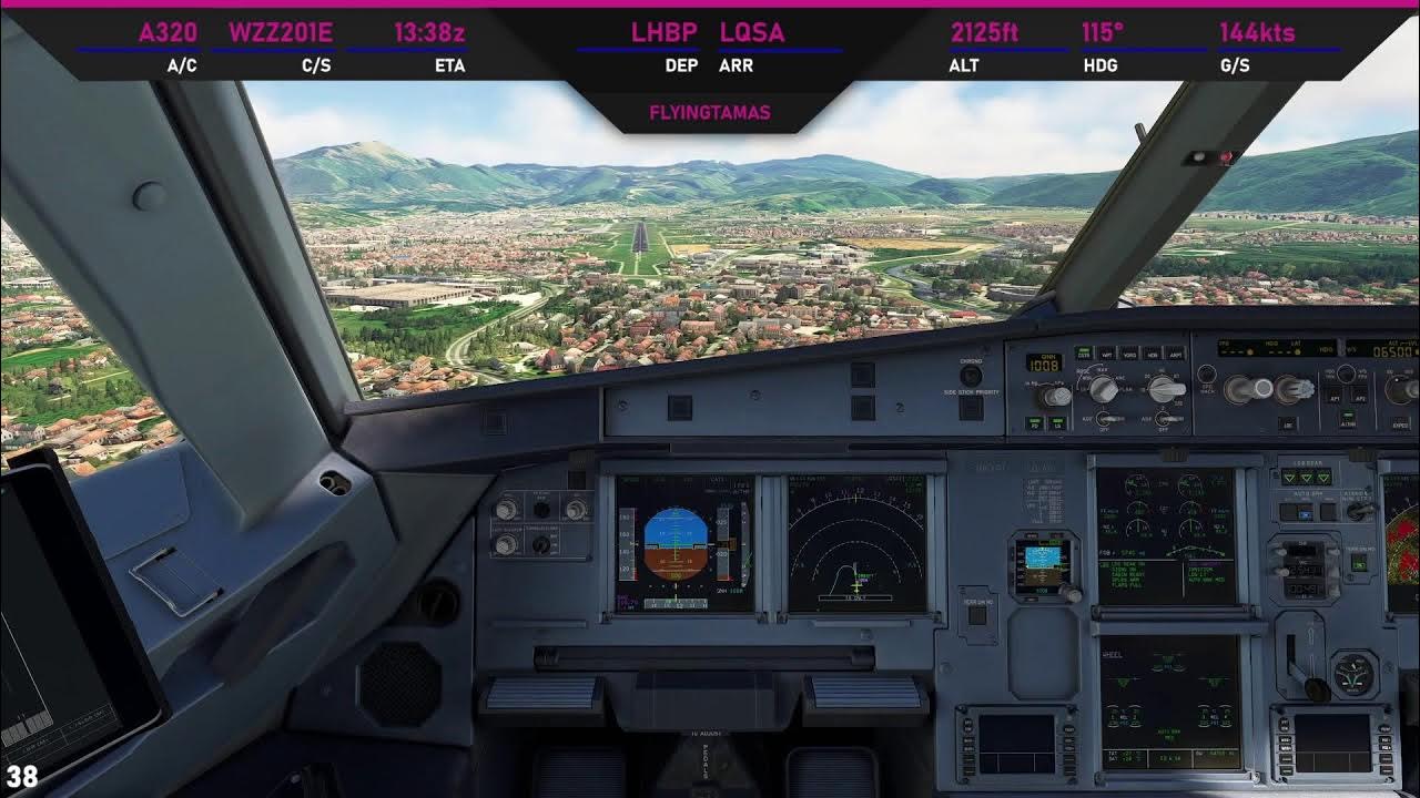 MSFS2020 - Landing at Sarajevo LQSA - Wizz Air A320 - YouTube