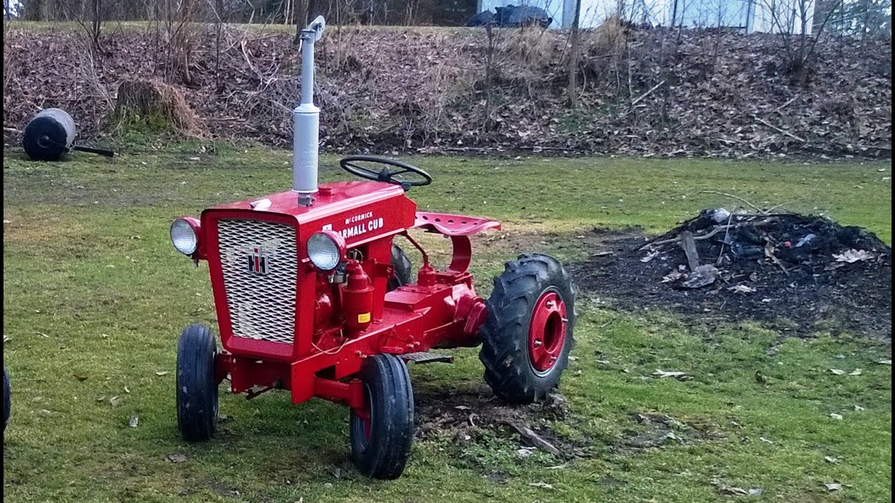 Custom Cub Cadet Original #1 - Vertical Farmall Cub Muffler 2 - YouTube