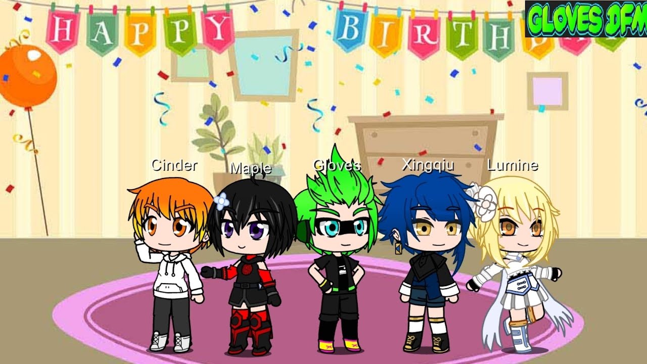 Gacha Club Gloves 3rd Birthday Announcement and feature Maple and ...