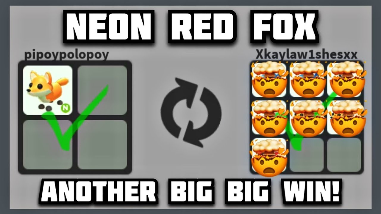 YES!😍 THEY REALLY MY NEON RED FOX 🦊😍 Adopt me Roblox - YouTube