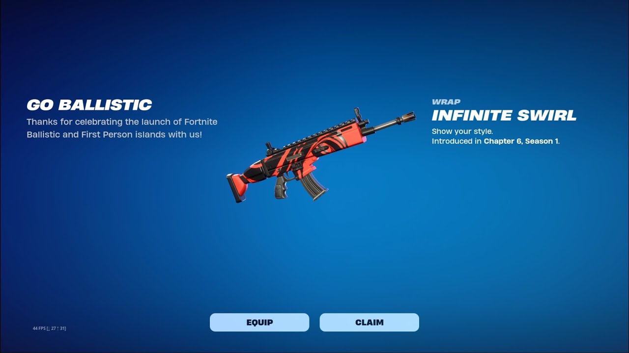 Getting the Free Infinite Swirl wrap in Fortnite! - YouTube