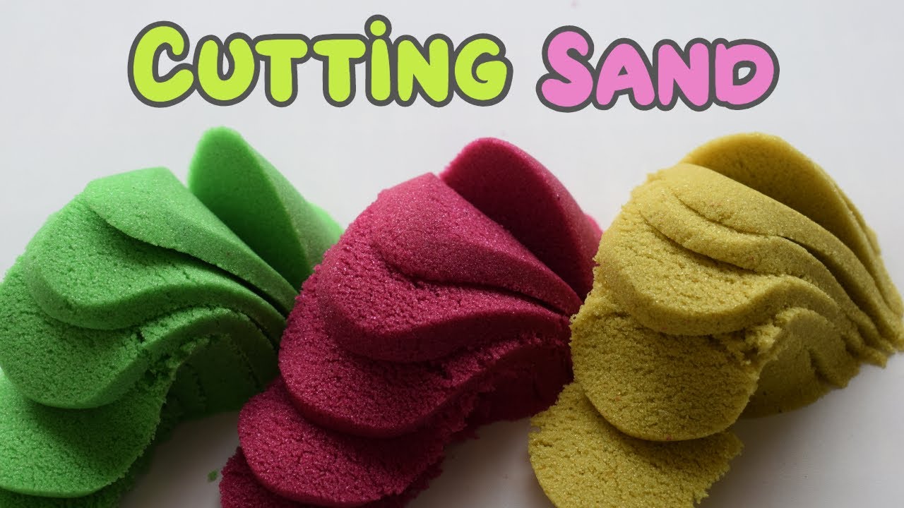 Kinetic Sand Cutting Video Compilation | Satisfying Kinetic Sand ...