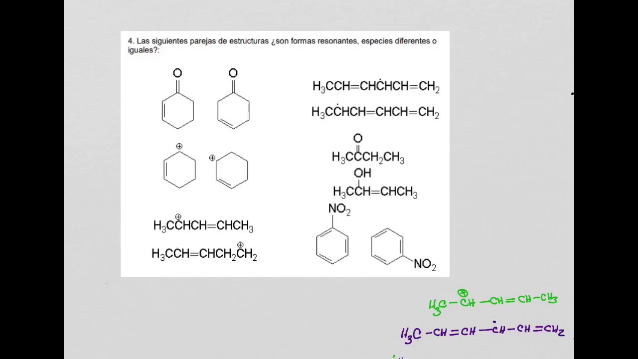 Ejemplos De Resonancia En Qumica Orgnica Youtube Efecto Inductivo Y