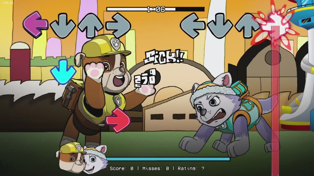 Rubble Vs Everest (FNF x Paw Patrol Mod) // Playtime Paw Patrol // FNF ...