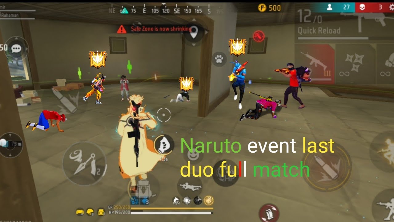 Ninja Showdown: Free Fire Max Naruto Event Gameplayfree fire max Naruto ...
