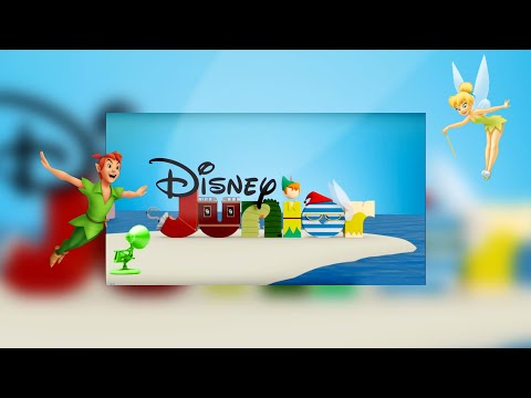 Disney Junior Logo With Peter Pan Spoof Luxo Lamp