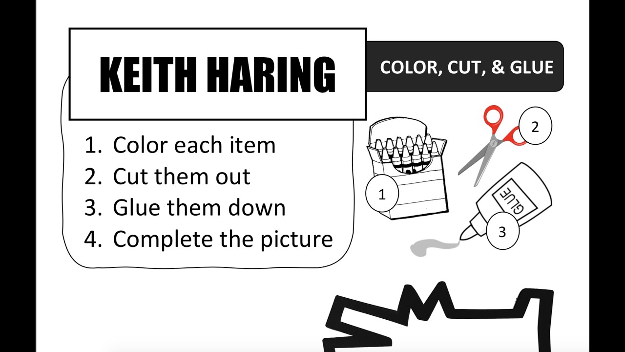 Color, Cut, and Glue - Keith Haring - YouTube
