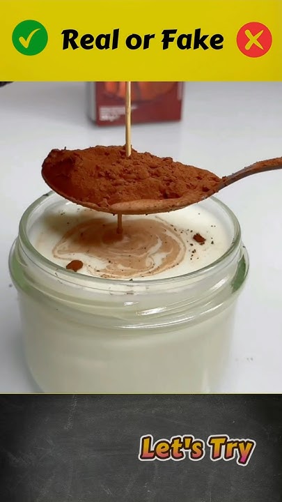Milk and Cocoa Powder Experiment😂 #shorts - YouTube