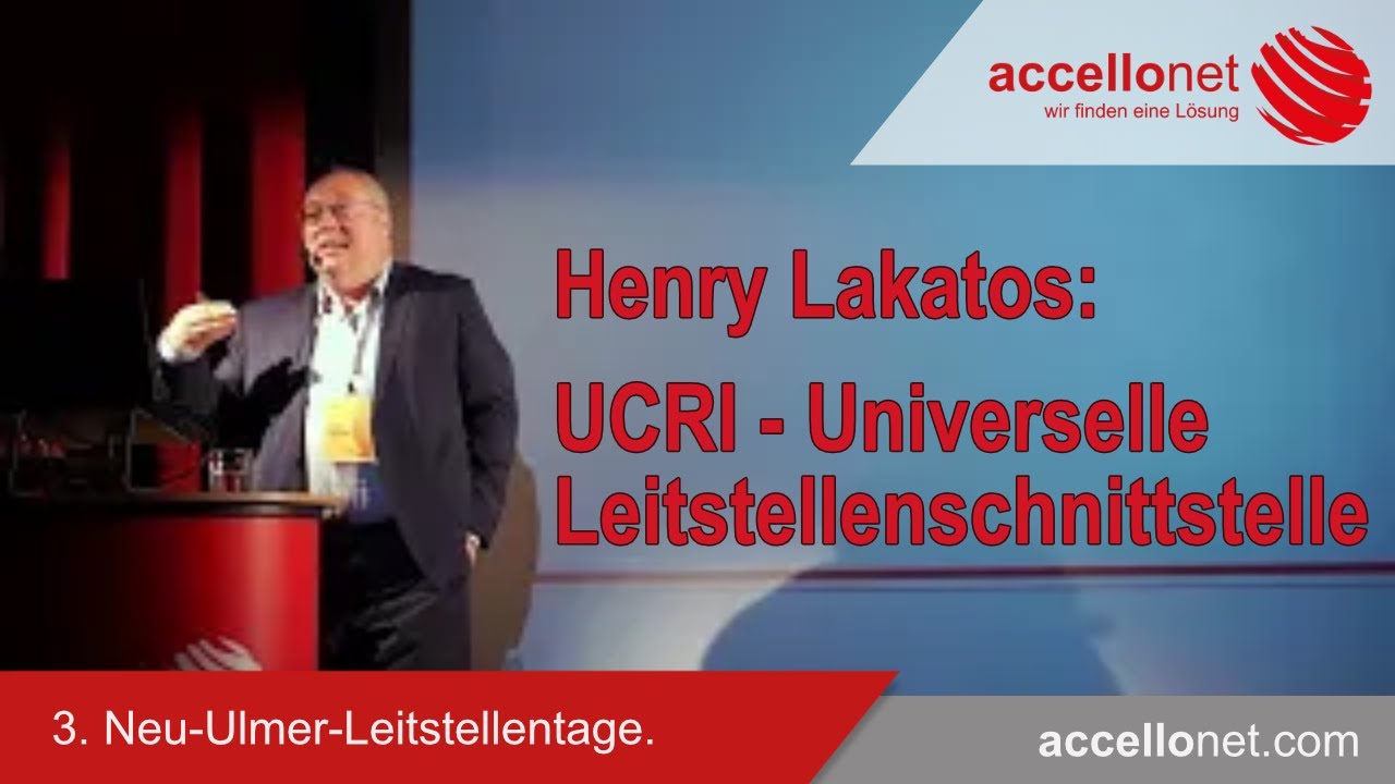 „Universelle Leitstellenschnittstelle“ (UCRI) Universal Control Room ...