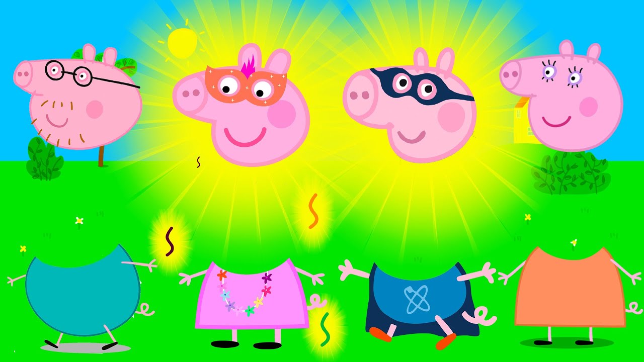 Peppa Pig | Match The Head | Animated Video With Peppa Pig - YouTube