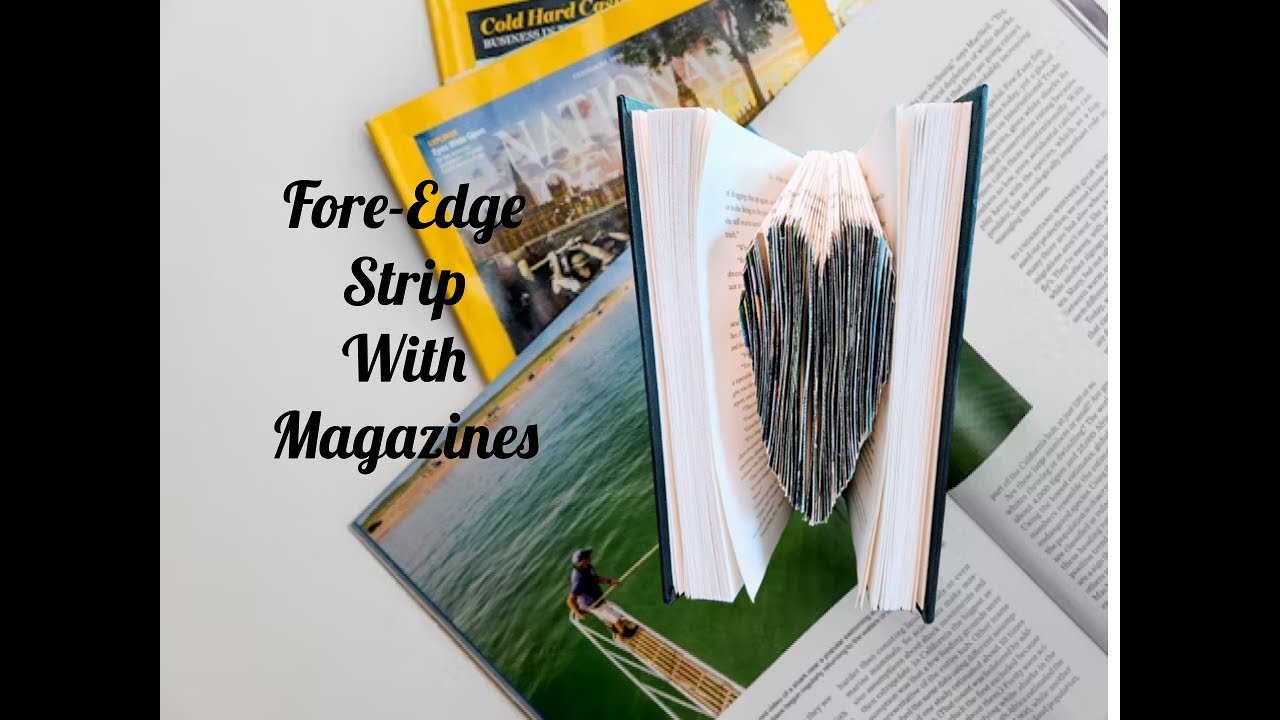 Fore-Edge book folding using magazine pages - YouTube