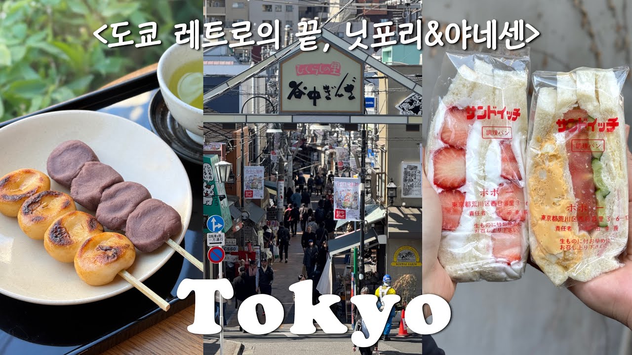 도쿄여행 N번째라면🗼고양이 마을 닛포리 야네센 레트로 로컬투어|일본3대 당고가게🍡|꿀잼 야나카 상점가|고민가 카페 도장깨기|꽉