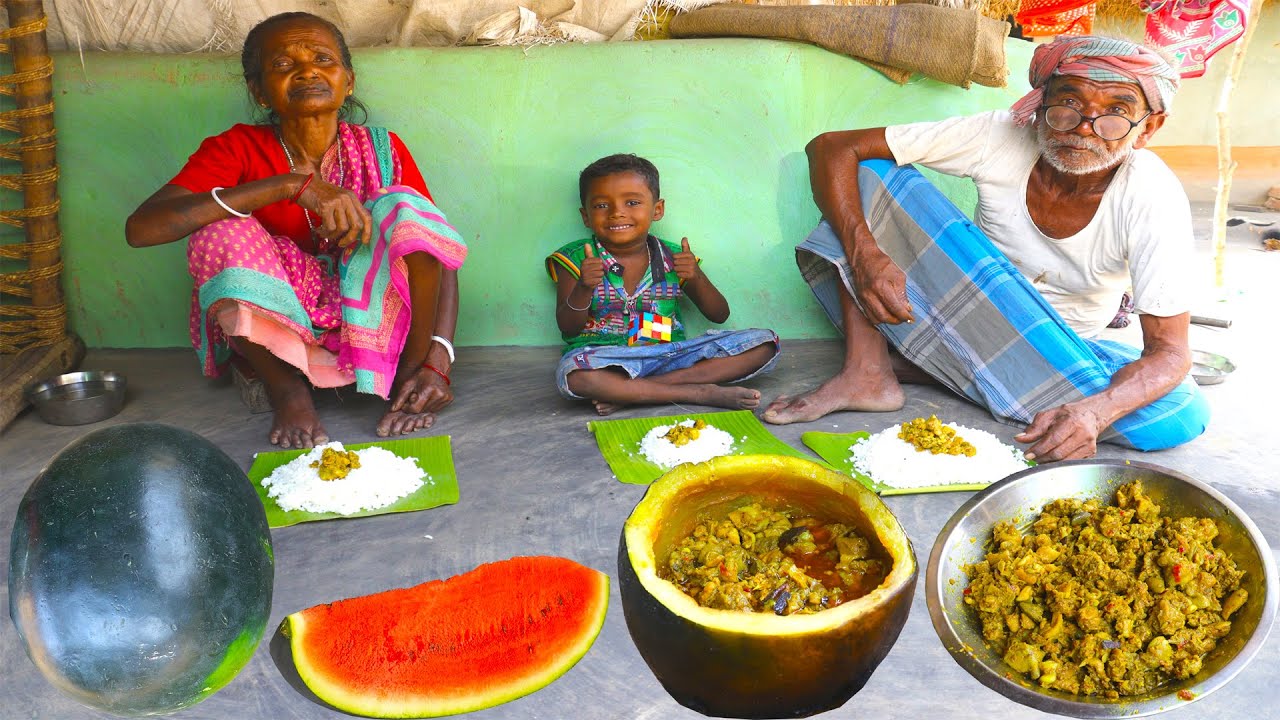 WATERMELON CHICKEN RECIPE | Cooking Steamed Watermelon Chicken by our ...