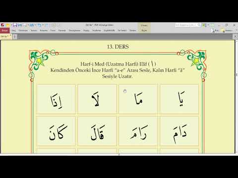 13.DERS DİYANET ELİF BA |KURAN ÖĞRENİYORUM| LEARNİNG TO READ THE QURAN
