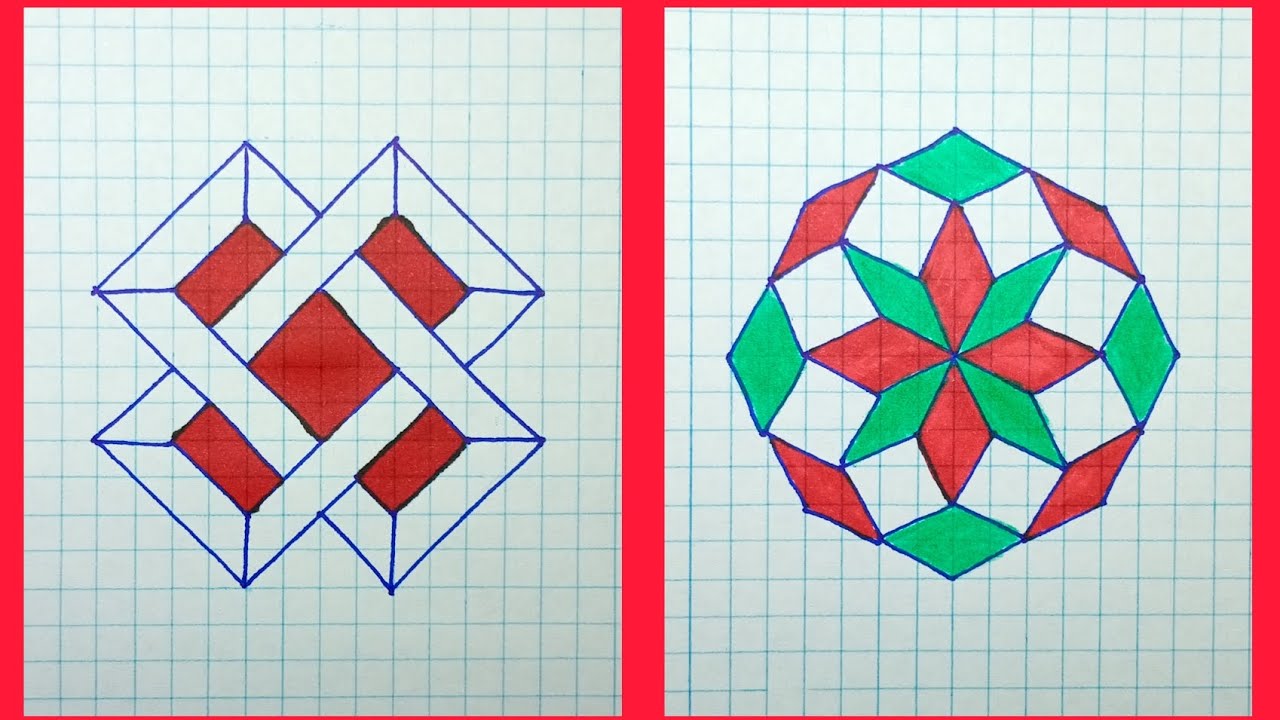 3d draw Amazing | 3d drawing optical illusion on Graph paper ⁉️ - YouTube