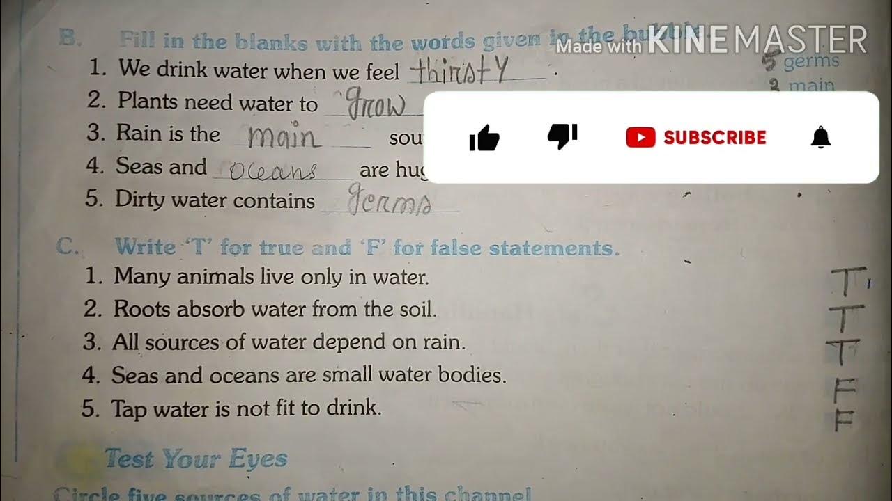 Class 2 Unit And Chapter 2 Water questions Answers YouTube class-2-unit-and-chapter-2-water-questions-answers-youtube