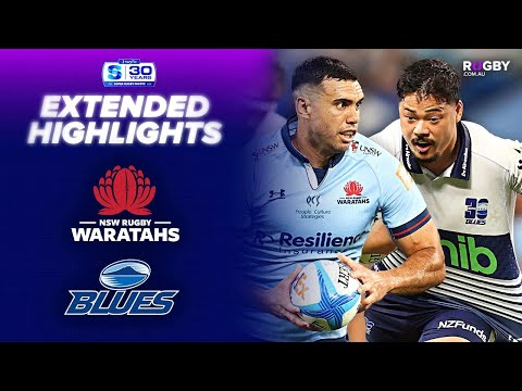 Waratahs v Blues Extended Highlights | Round 6 | Super Rugby Pacific 2026