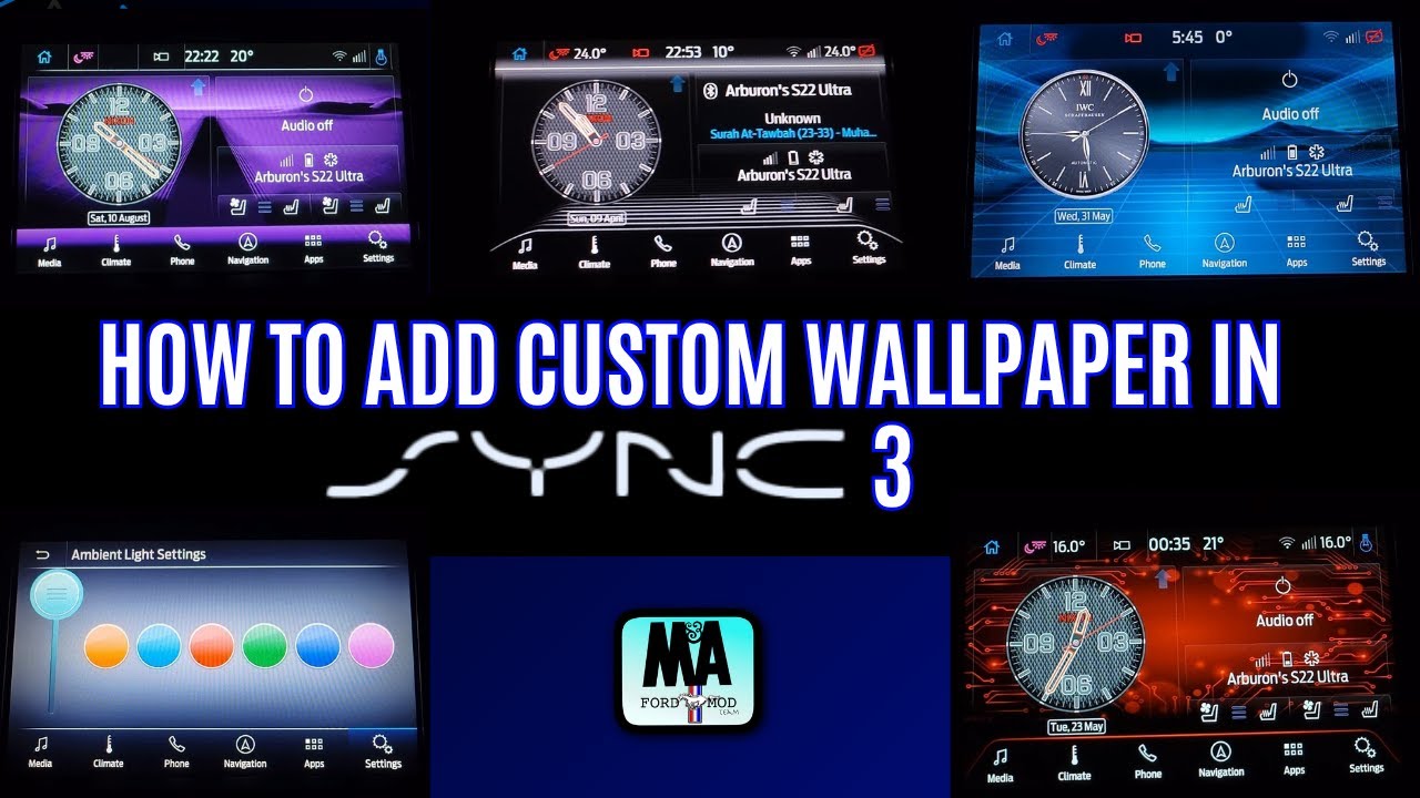 Sync 3 CUSTOM Wallpaper - YouTube