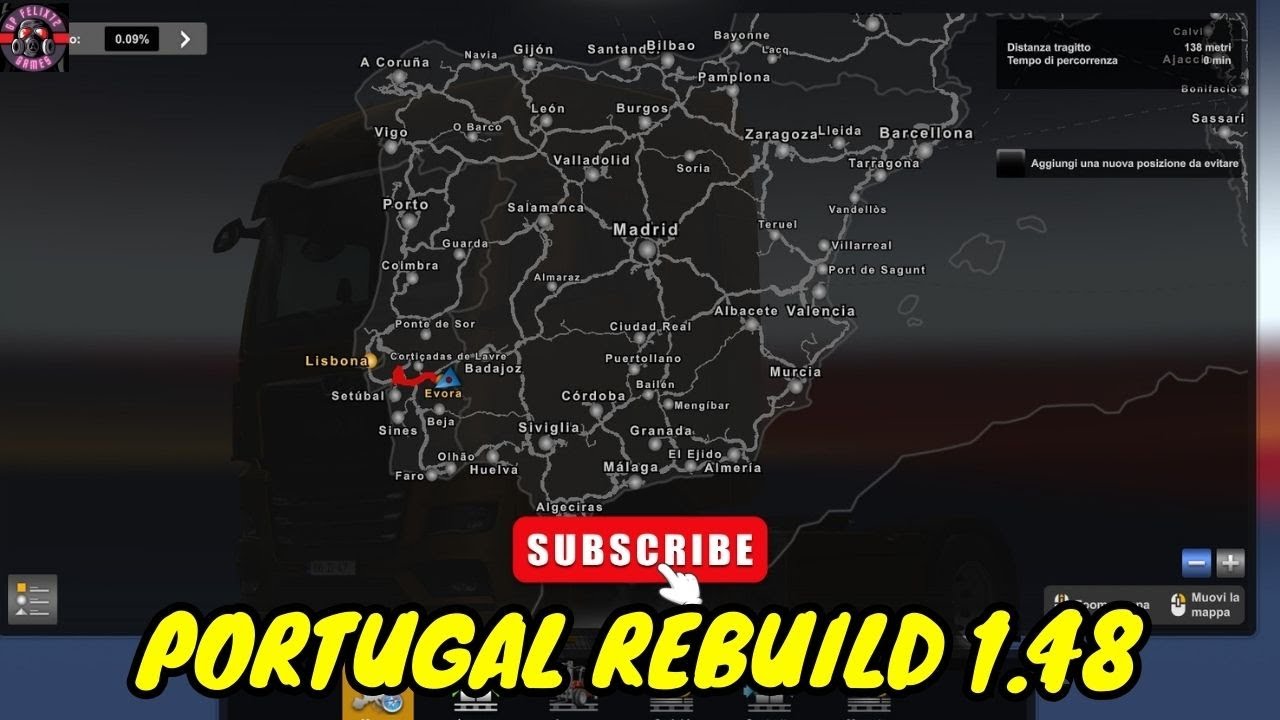 EURO TRUCK SIMULATOR 2 PORTUGAL REBUILD 1.48 - YouTube