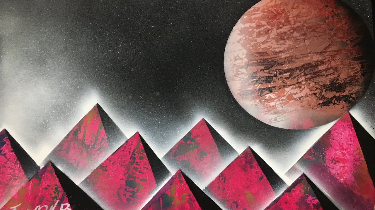 Rising Mountains- Spray Painting By: Tony’s Artwork - YouTube