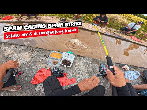WAS-WAS DIKIT‼️Aku Ikutan Lomba Mancing Lele Sungai Bareng Banyak Orang - SPAM STRIKE WI