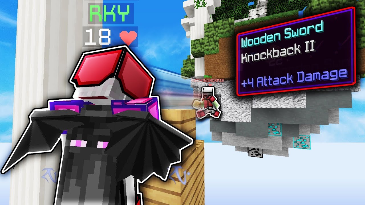 how to get knockback 2 every game (Ranked Skywars) - YouTube