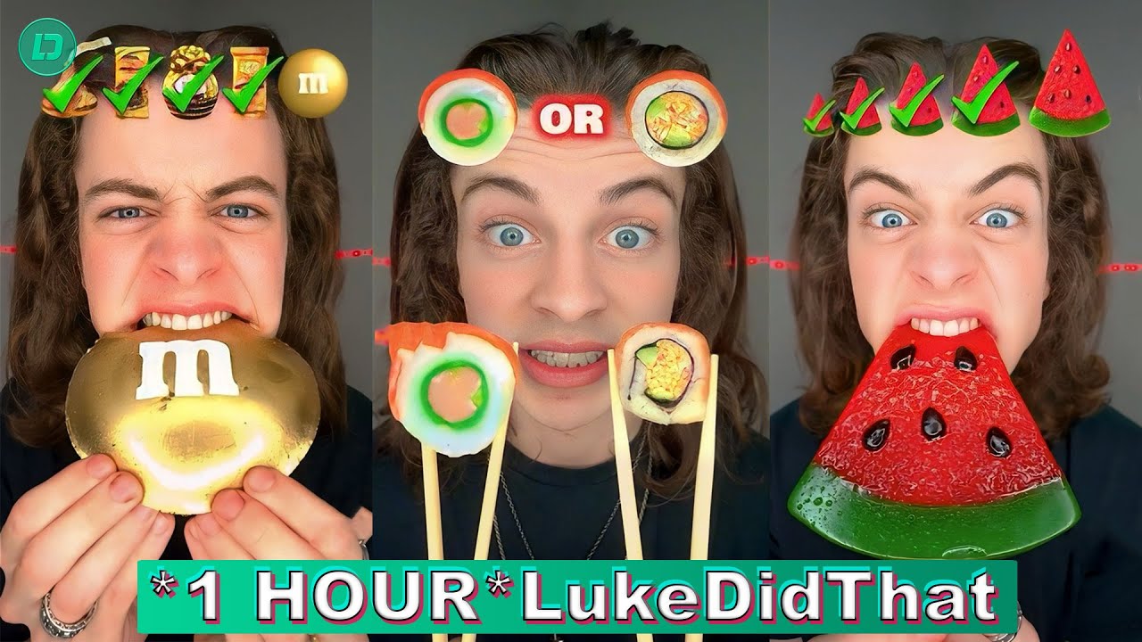 *1 HOUR* LukeDidThat *Spicy Food Challenge* TikToks 2024 | Best ...