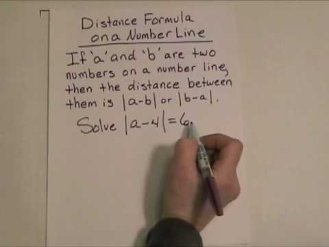 Distance on a Number Line - YouTube