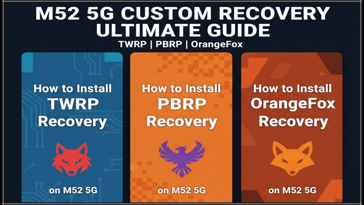 Install OrangeFox Recovery M52 5G | Install TWRP Custom Recovery M52 5G ...