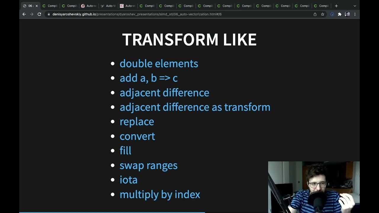 SIMD algorithms. 06 (a), auto-vectorization - YouTube