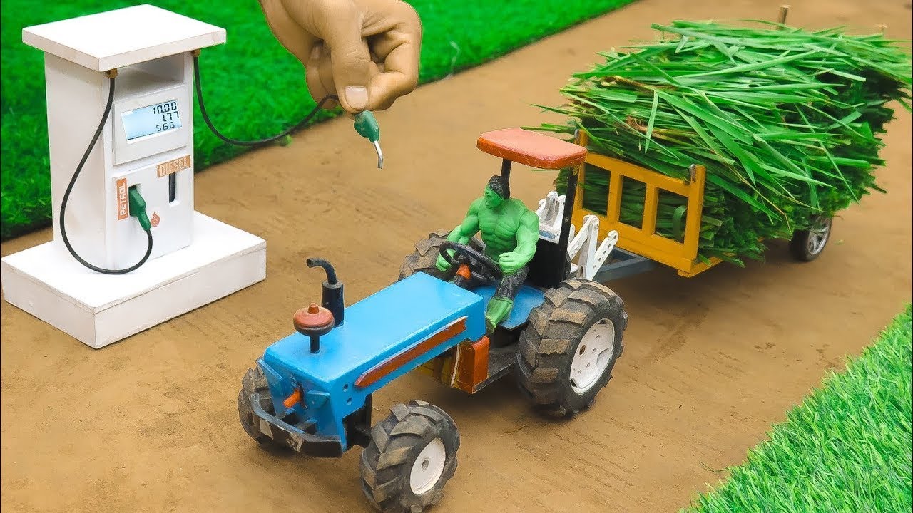 diy mini tractor for grass transport Science Project | @wowcreator101 ...