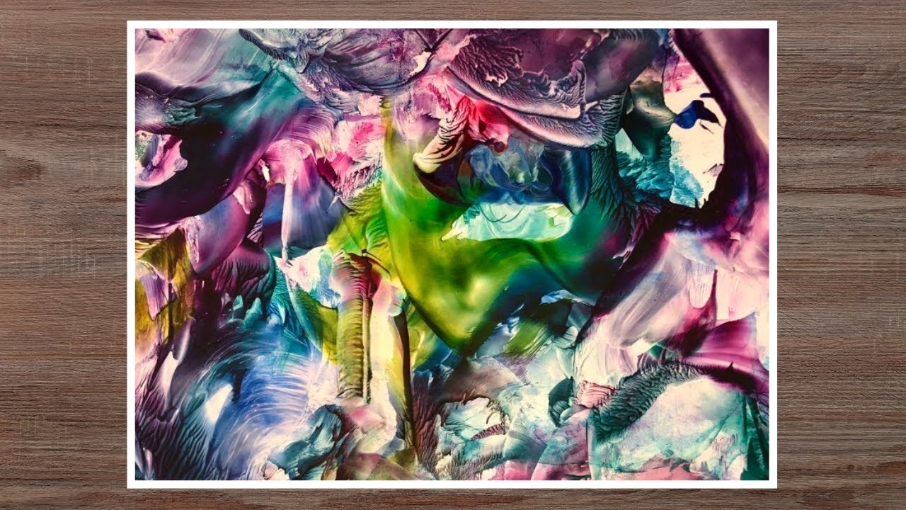 How To Paint INCREDIBLE Abstract Art / Painting Without A Brush - YouTube
