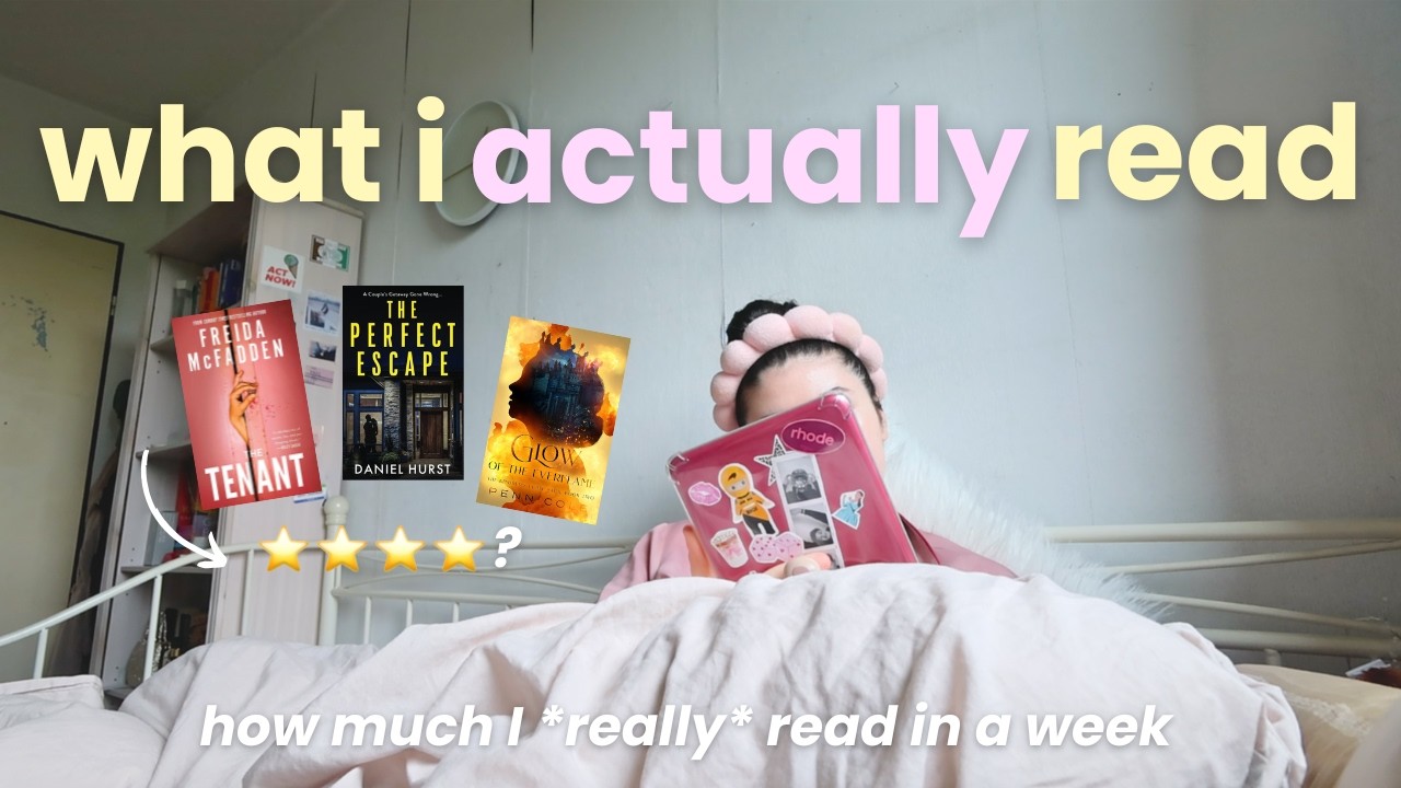 how much can I read in a week? 📚🩷💫 *REALISTIC* | reading vlog - YouTube