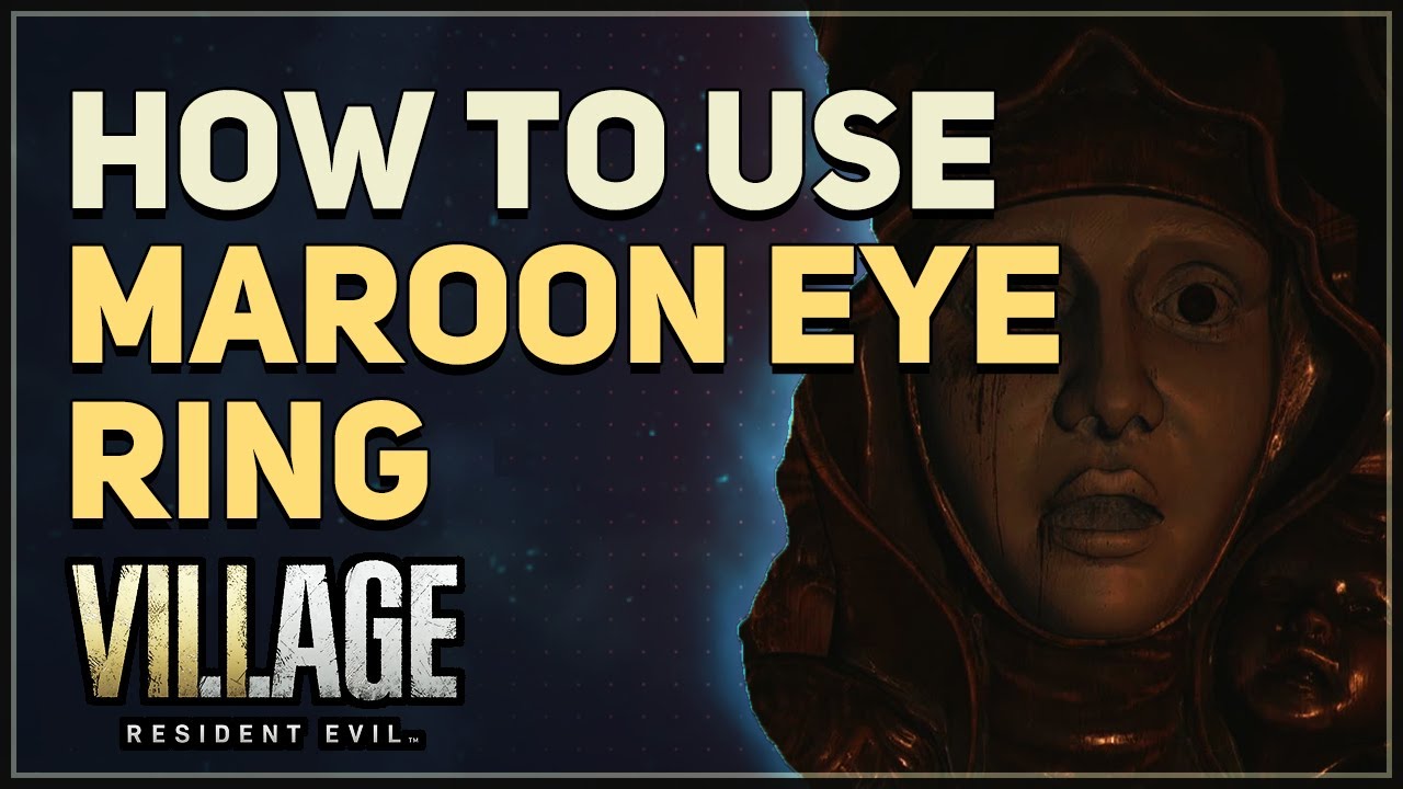 How to use Maroon Eye Ring Resident Evil Village - YouTube