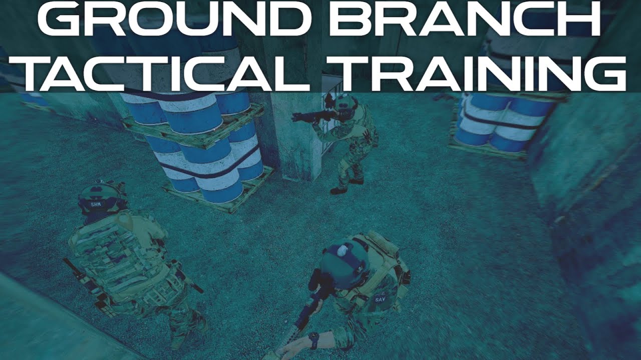 GROUND BRANCH • CQB TRAINING • 3-MAN • CUSTOM MAP - YouTube