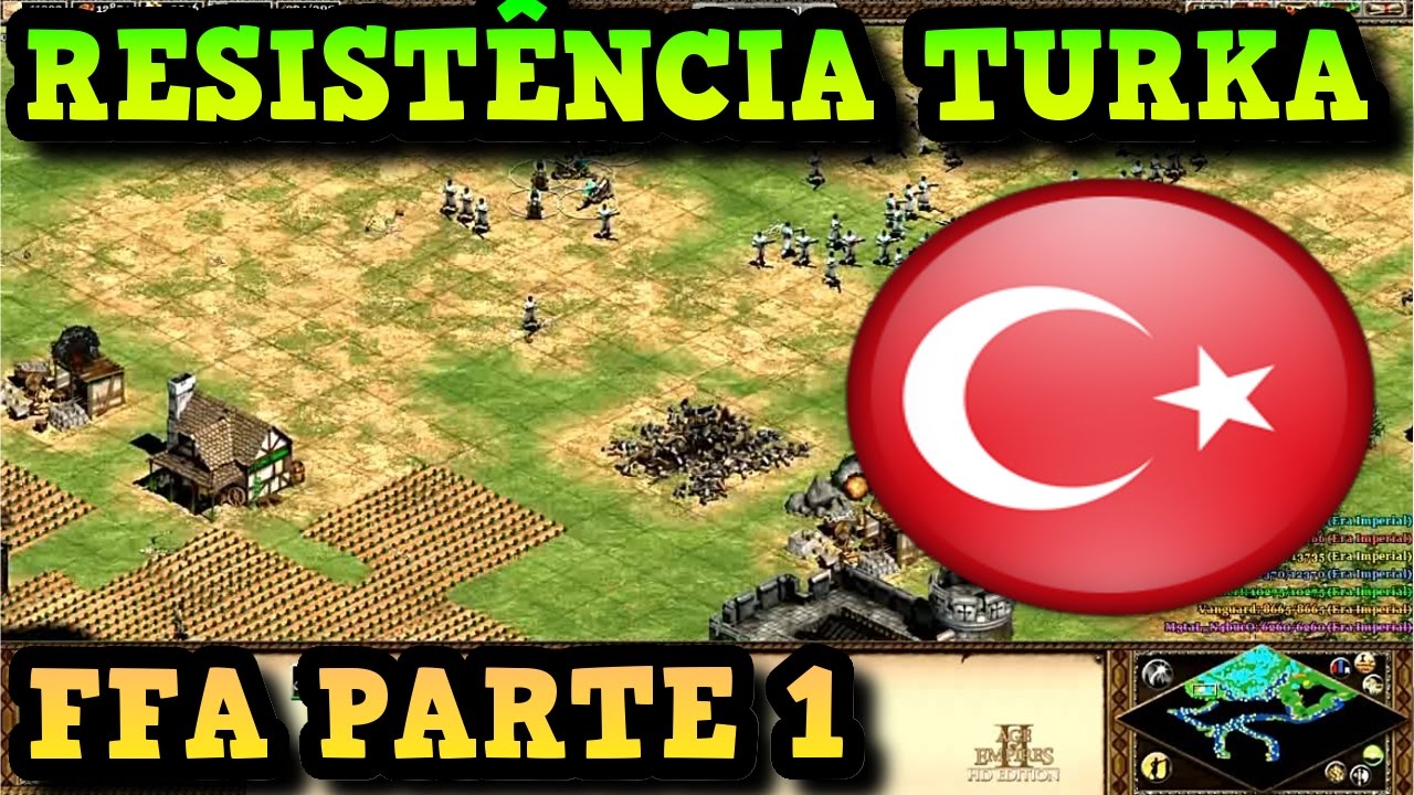Age of Empires 2 HD Free For All Turks AoE2HD Parte 1 Gameplay PT BR ...
