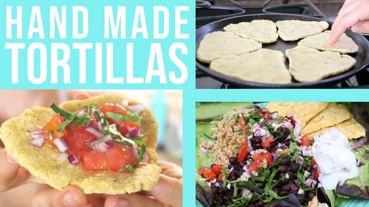 Hand-Pressed Masa Harina TORTILLA Recipe || EASY + VEGAN || - YouTube