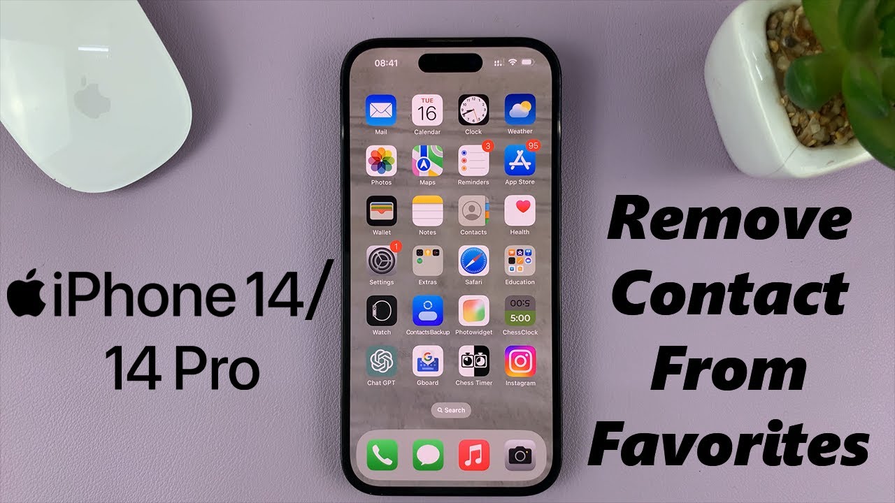 iPhone 14/14 Pro: How To Remove Favorite Contacts - YouTube