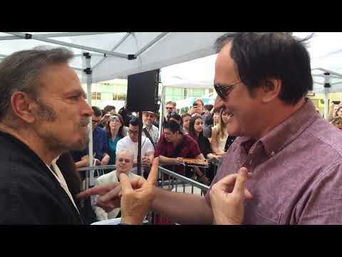 LA Italia 2016, Franco Nero e Quentin Tarantino sulla Walk of Fame per Morricone