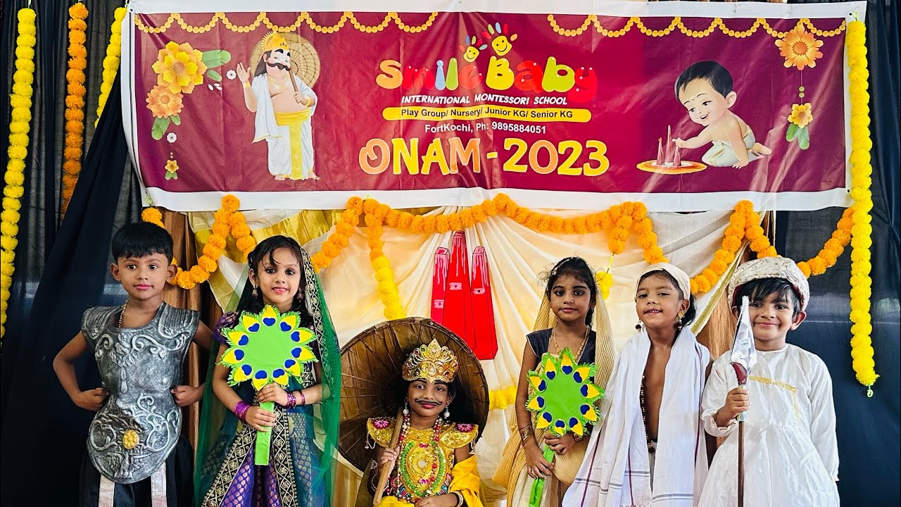 Onam related skit by kids - YouTube