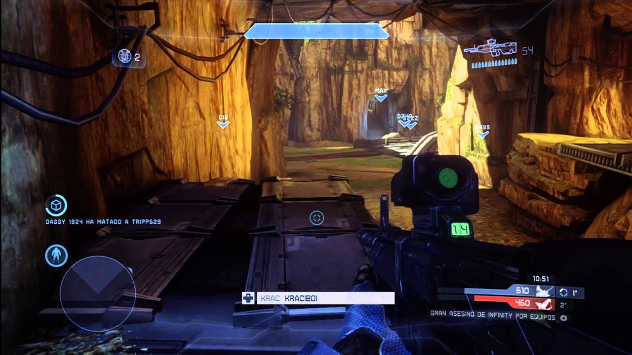Halo 4 - Map: Exile - Infinity Slayer - Multiplayer Gameplay - YouTube