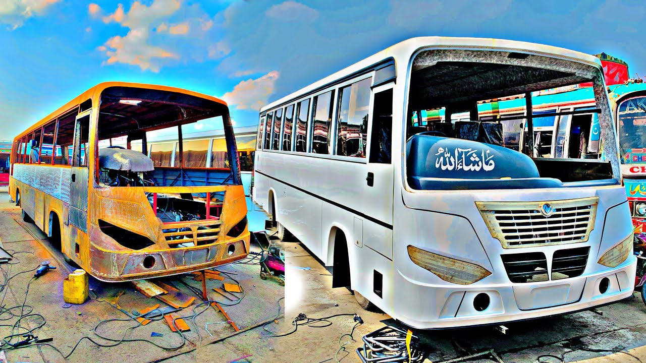 Handmade Passenger Bus Body Manufacturing Factory - YouTube