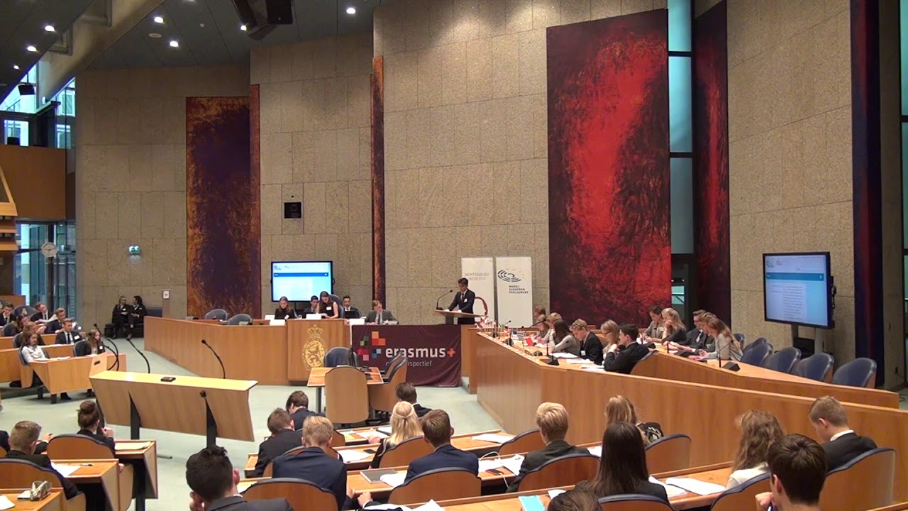 Tweede dag Algemene Vergaderingen van het Model European Parliament ...