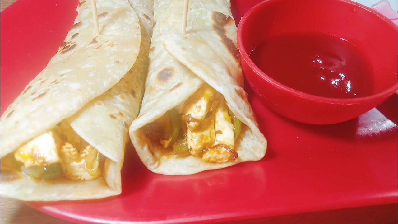 Easy Paneer Roll Recipe।Tasty And Easy Paneer Roll Recipe - YouTube