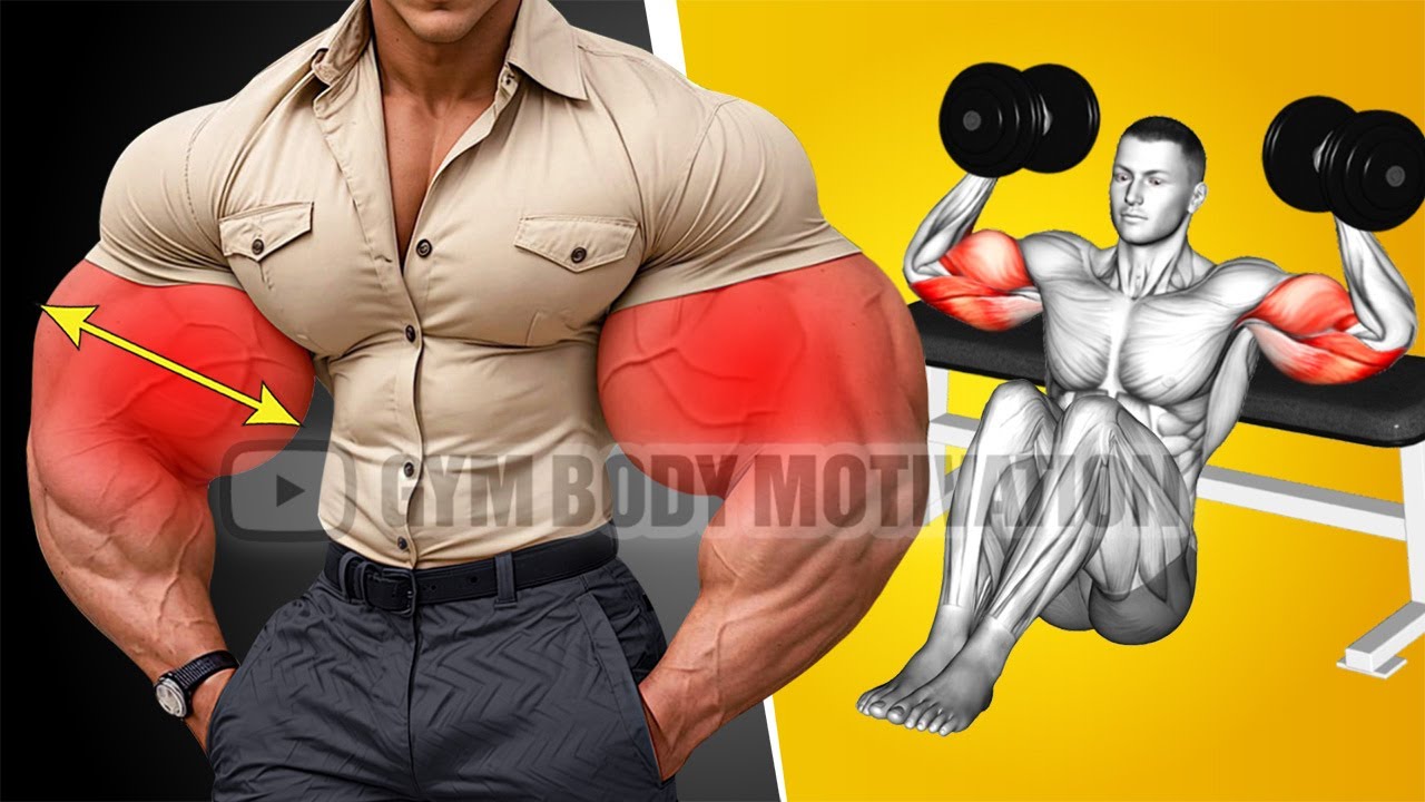 6 Best Biceps and Triceps Exercises for WIDER ARMS - YouTube