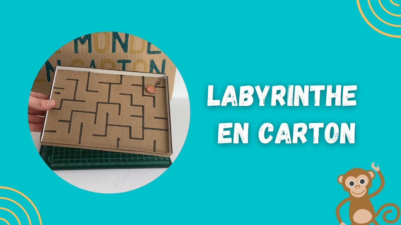 Fabriquer une mini labyrinthe en carton - YouTube